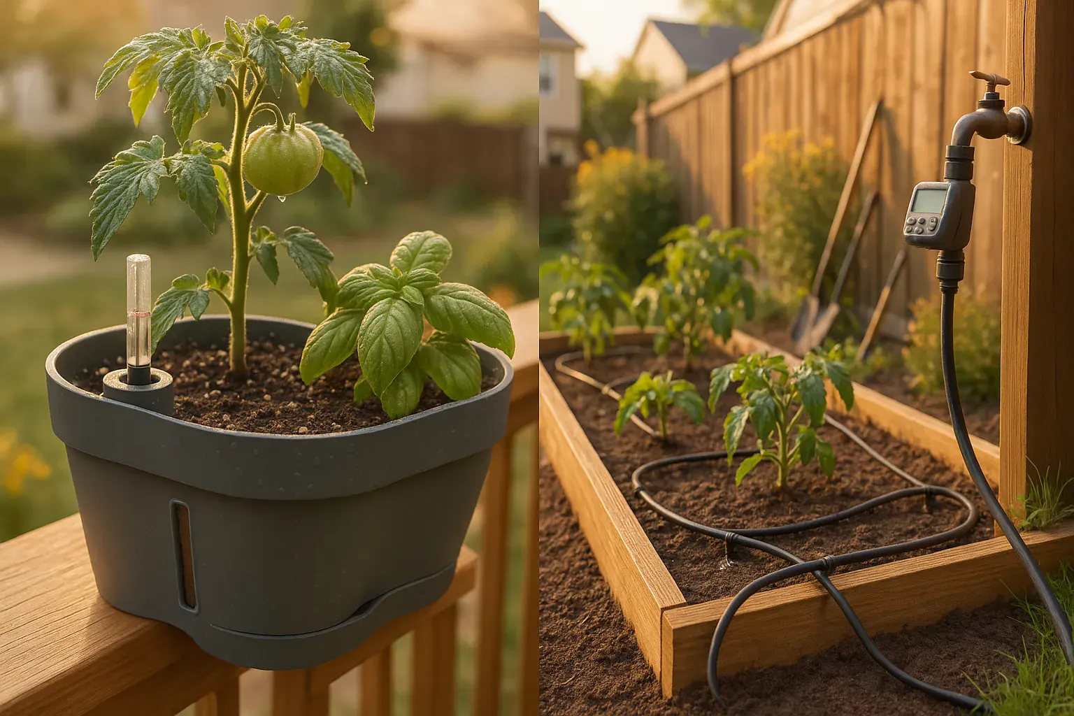 Self-Watering Pots vs. Drip Irrigation